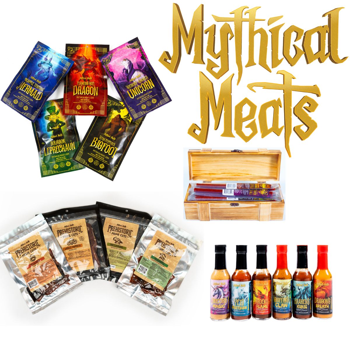 Mythical Meats Retailer Sampler Pack | Wholesale Exotic Meat Snacks ...
