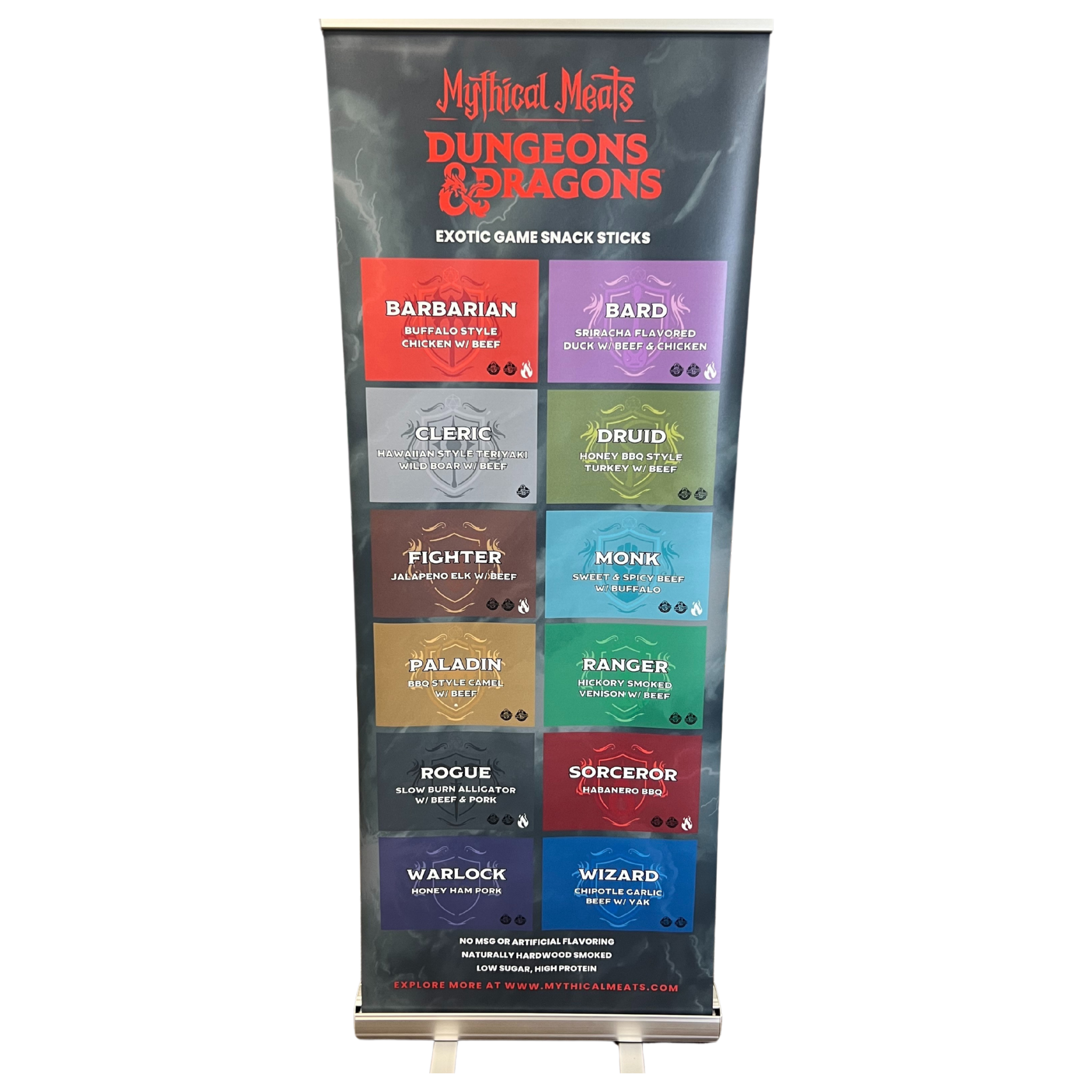 Mythical Meats 20 Flavor Showcase Banner | Retail Display – Mythical ...