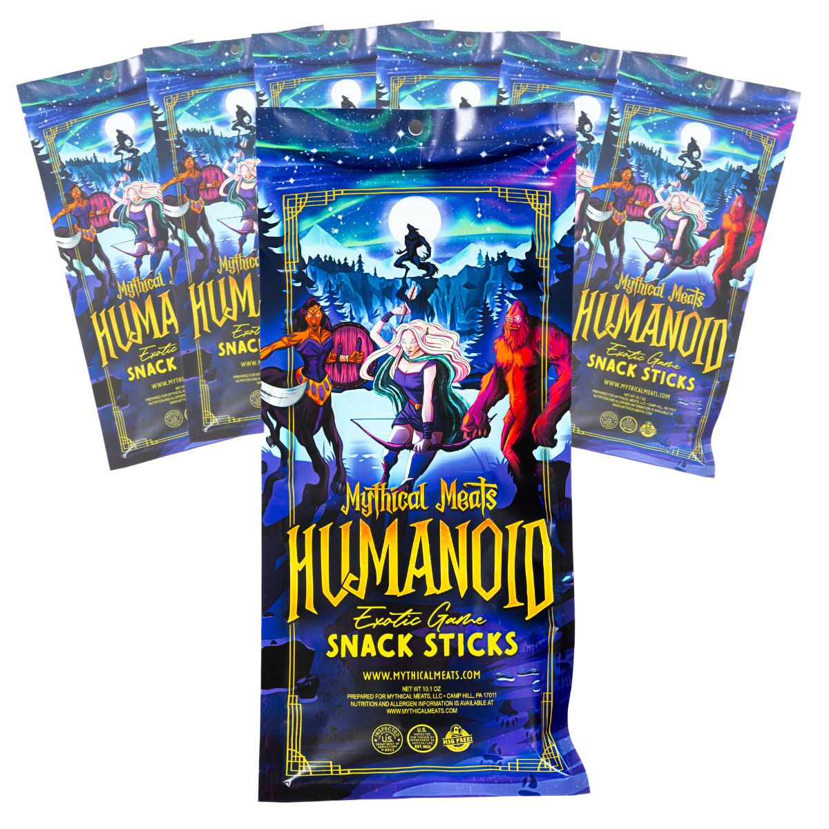 Mythical Meats Humanoid Variety Pack | 10 Exotic Snack Sticks ...